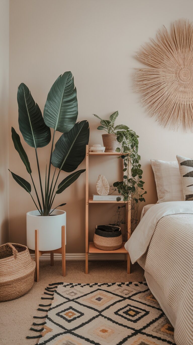32+ Stunning Earthy Bedroom Ideas - Feeling Homely